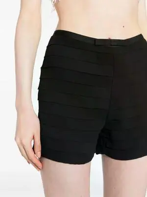 EDWARD ACHOUR PARIS Bow-detail Pleated Shorts