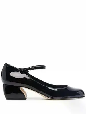 SERGIO ROSSI Buckle-strap Leather Pumps