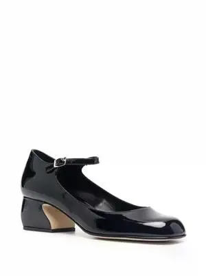 SERGIO ROSSI Buckle-strap Leather Pumps