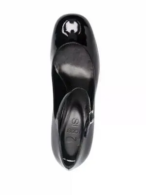 SERGIO ROSSI Buckle-strap Leather Pumps