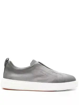 Santoni Victory Slip-on Sneakers - Grey