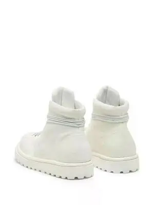 Marsèll Pallottola Leather Combat Boots - White