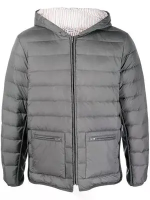 Thom Browne Zip-front Padded Jacket - Grey
