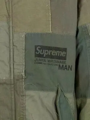 Supreme X Junya Watanabe Patchwork Hooded Jacket - Green