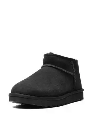 UGG Ultra Mini Asymmetric Overlock Classic Boots - Black