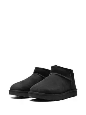 UGG Ultra Mini Asymmetric Overlock Classic Boots - Black