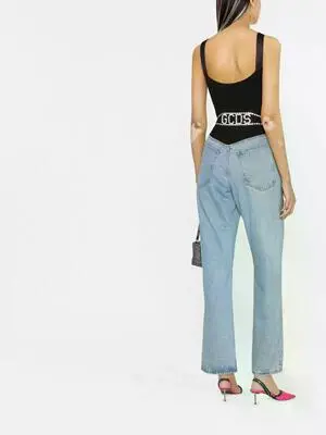 Gcds High-waist Straight Jeans