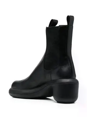 JIL SANDER Elasticated-panel Leather Boots