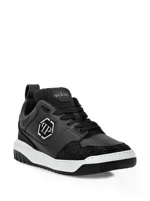 Philipp Plein Hexagon Crystal Low-top Sneakers