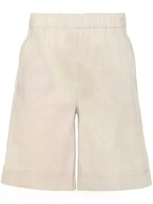 D.exterior High-waisted Tailored Shorts - Neutrals