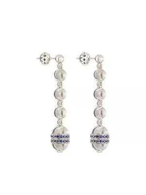 OFFICINA BERNARDI 18kt White Gold Empire Sapphire Earrings - Silver