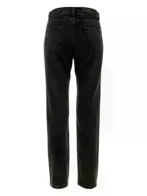 Palm Angels Logo Patch Straight Leg Jeans
