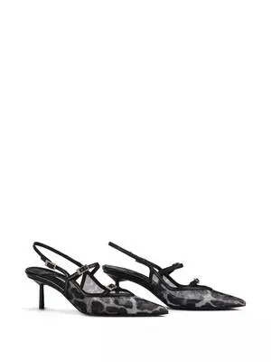 LE SILLA Morgana Animal Print Slingback Pumps