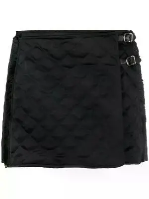 DURAZZI MILANO Quilted Wrap-style Mini Skirt