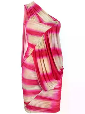 Rick Owens Draped One-shoulder Mini Dress