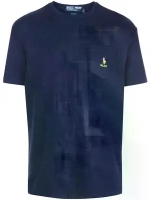 PALACE X Ralph Lauren Waffle Pocket Tee - Blue