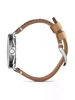 Shinola The Runwell 41mm Watch With Forest Dial And Leather Strap - Green