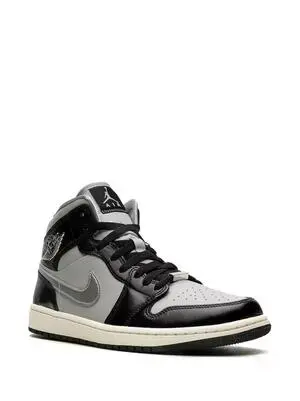 JORDAN Air 1 Mid Se Chrome Sneakers - Black