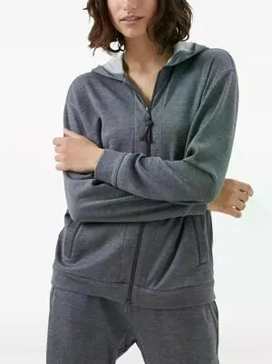 Brunello Cucinelli Zipped Long-sleeve Hoodie - Grey