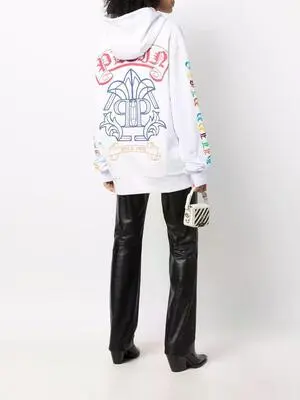 Philipp Plein Embroidered Pullover Hoodie