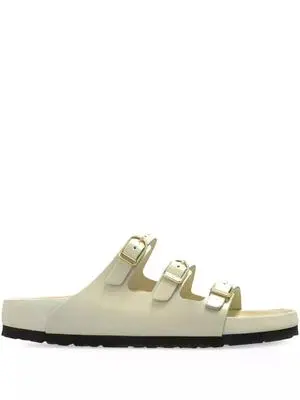BIRKENSTOCK Florida Triple-buckle Slide Sandals - Neutrals