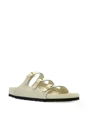 BIRKENSTOCK Florida Triple-buckle Slide Sandals - Neutrals