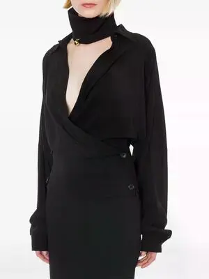 Philosophy Di Lorenzo Serafini Panelled V-neck Blouse