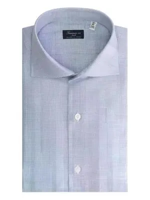 FINAMORE 1925 Katoen Check-patterned Button-up Shirt