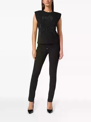Philipp Plein Skull Embellished Tank Top