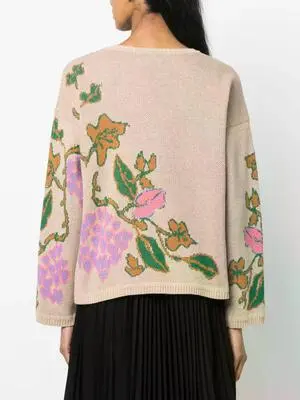 TWINSET Floral Intarsia-knit Jumper