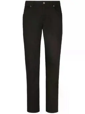 Dolce & Gabbana Logo-plaque Slim-fit Jeans