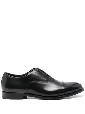 DOUCAL'S Leather Oxford Shoes - Black