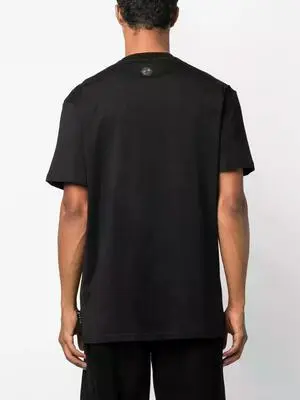 Philipp Plein Snake-print Round-neck T-shirt - Black