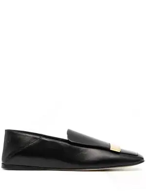 SERGIO ROSSI Square-toe Loafers