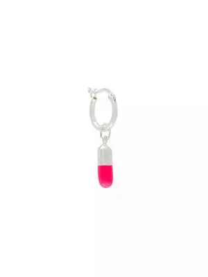 TRUE ROCKS Mini Pill Hoop Earring - Silver