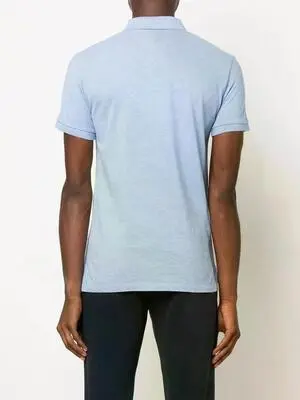 Polo Ralph Lauren Embroidered-logo Cotton Piqué Polo Shirt - Blue