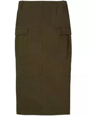 Marc Jacobs Cotton Canvas Cargo Midi Skirt