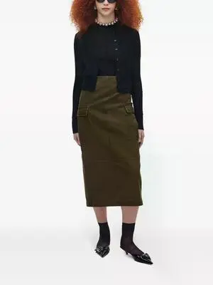 Marc Jacobs Cotton Canvas Cargo Midi Skirt