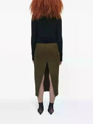 Marc Jacobs Cotton Canvas Cargo Midi Skirt