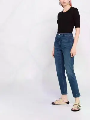 Closed Short-sleeve Slim T-shirt - Black