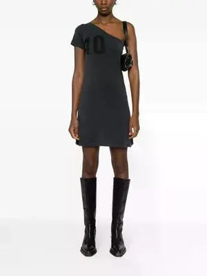 COURREGES Number-print Mini Dress