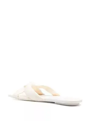 STUART WEITZMAN Flat-sole Leather Mules