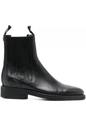 GOLDEN GOOSE Logo-charm Leather Boots