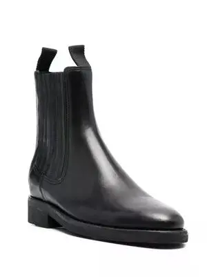 GOLDEN GOOSE Logo-charm Leather Boots