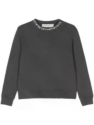 GOLDEN GOOSE Crystal-embellished Cotton Sweatshirt
