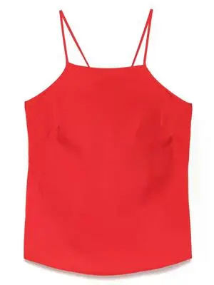 TWINSET Square Neck Tank Top - Red