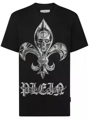 Philipp Plein Chrome-print Round-neck T-shirt