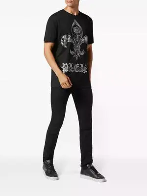 Philipp Plein Chrome-print Round-neck T-shirt