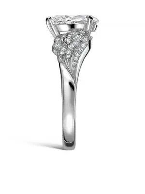 PRAGNELL Platinum Pear Shaped Diamond Tiara Ring - Silver