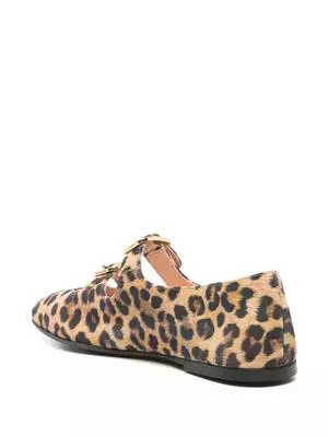Agl Leopard-print Ballet Flats